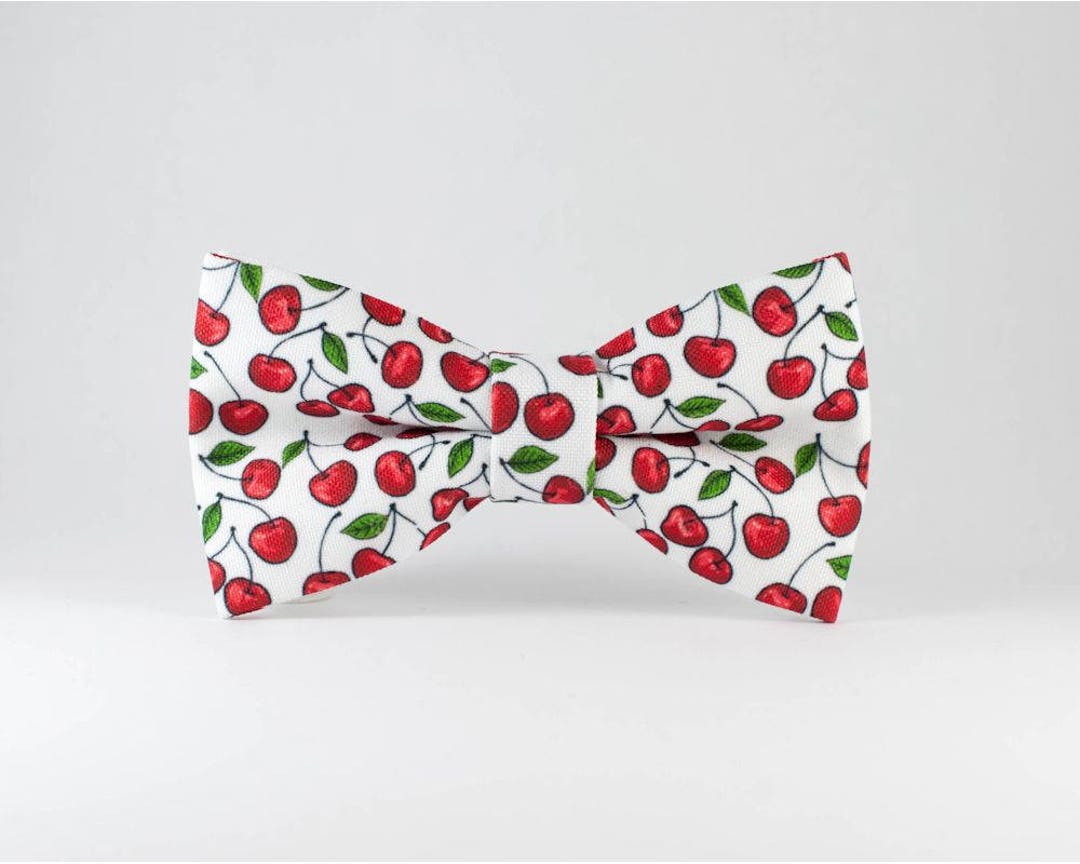 Bow Ties Mens Cherry Bow Tie Fruits Bow Tie Strawberry Bowtie Fun ...