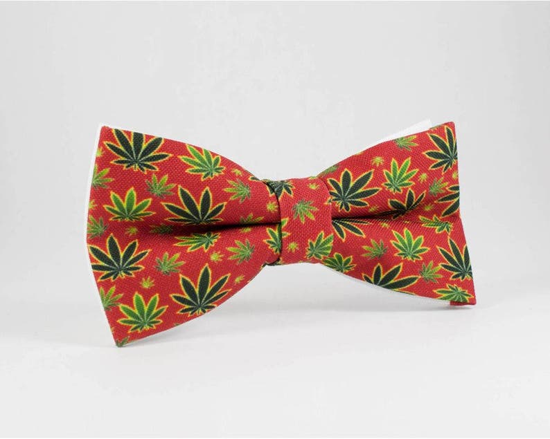 Weed Bow tie Bud leaves Marijuana bow ties | Etsy