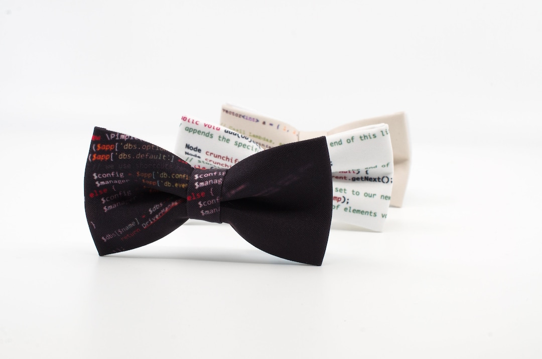 Gift for IT Engeneers Programmer Bow Tie Coding Lines - Etsy