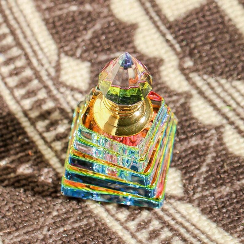 3ml Egyptian Pyramid Style Crystal Perfume Bottle Refillable | Etsy