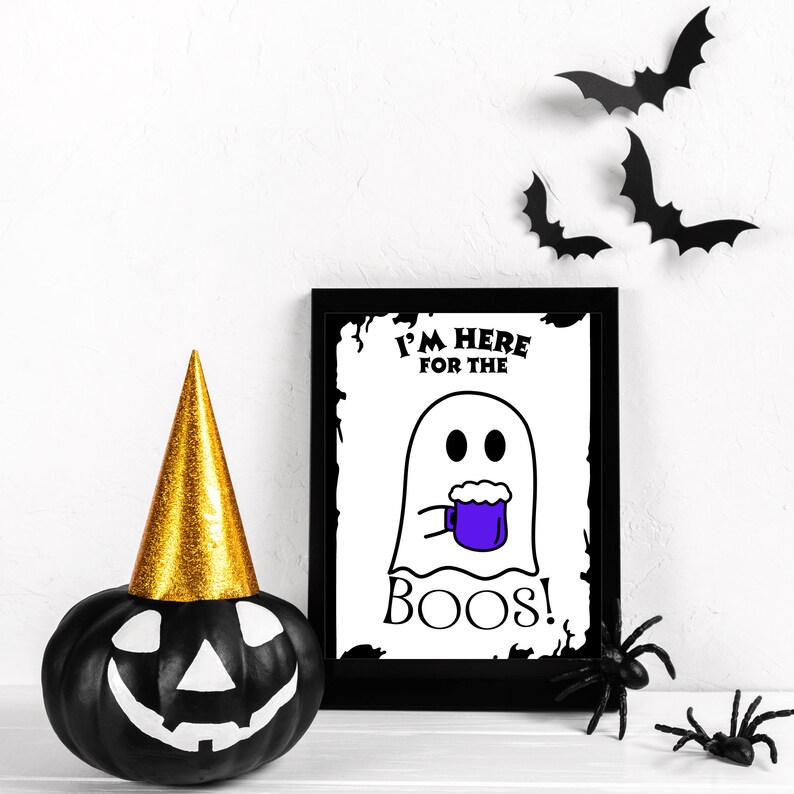 Printable Halloween Party Signs, Halloween Party Decor, Halloween Signs ...