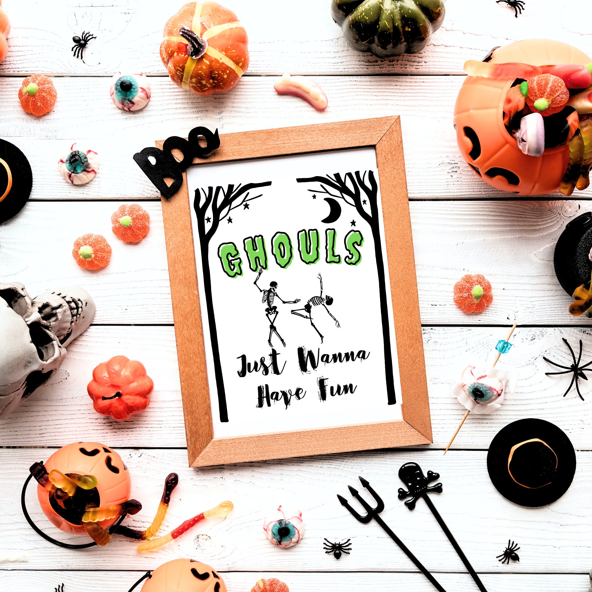 Printable Halloween Party Signs, Halloween Party Decor, Halloween Signs ...