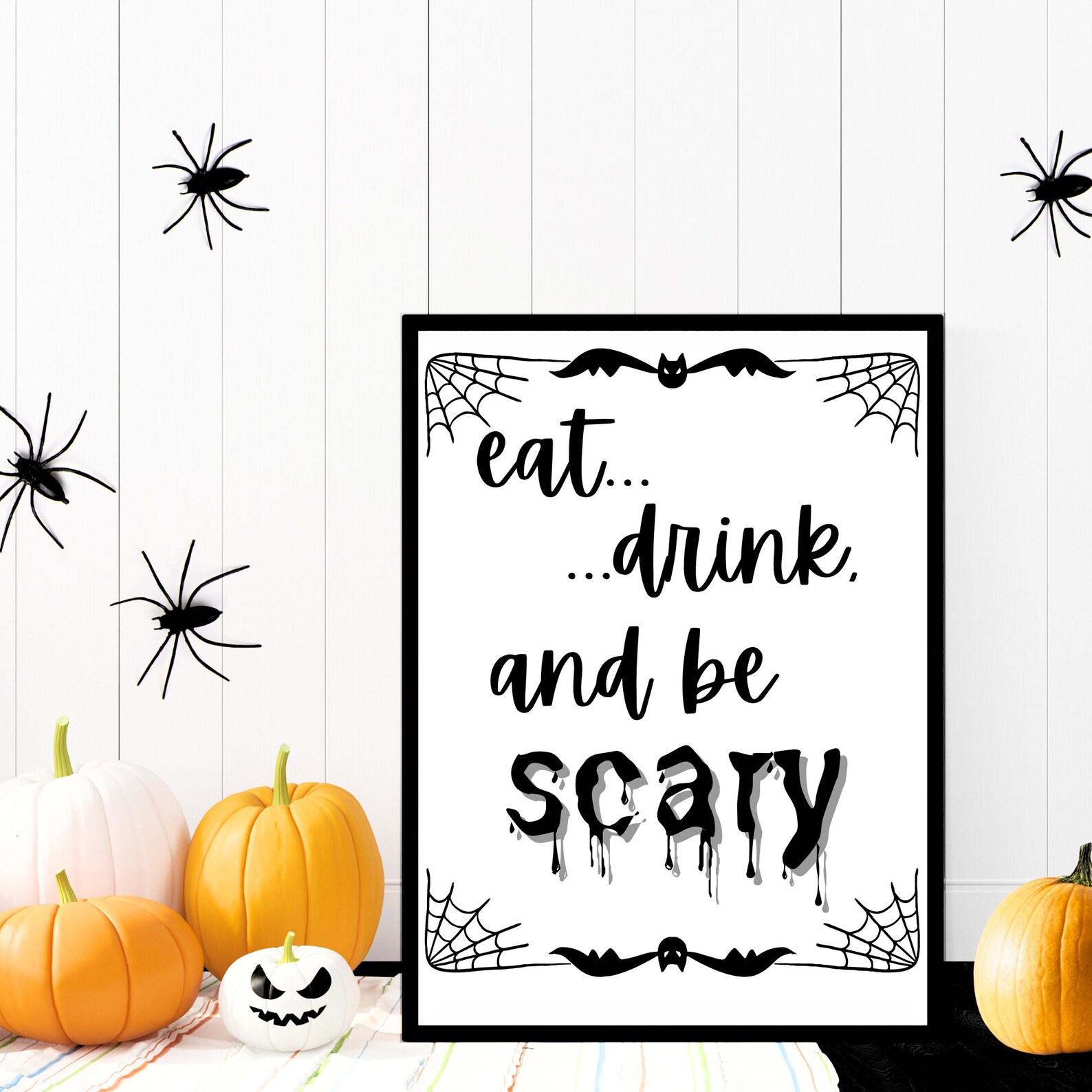 Printable Halloween Party Signs, Halloween Party Decor, Halloween Signs ...