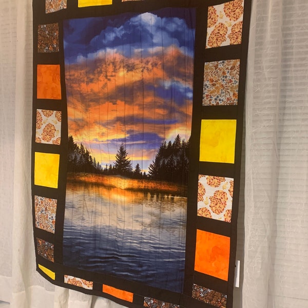 Mountain Quilt Panel - Etsy