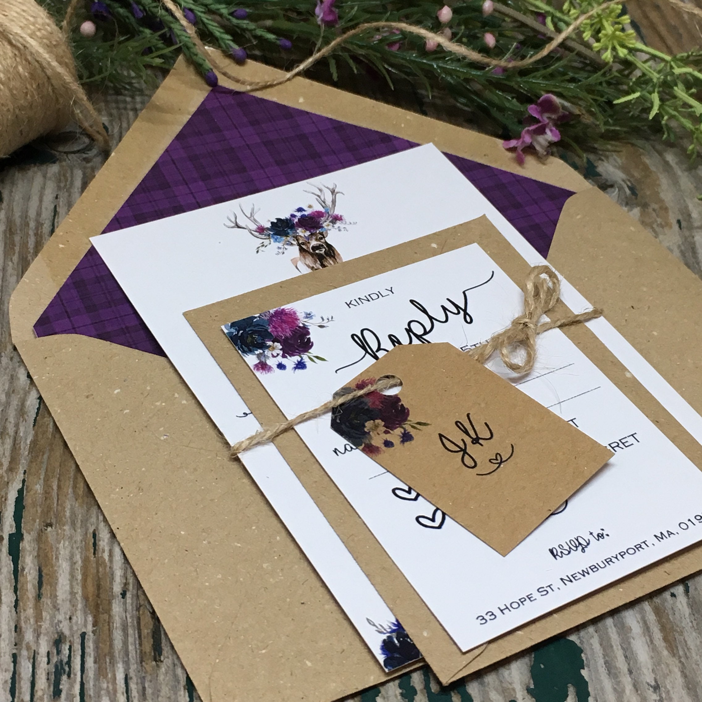 Paper & Party Supplies rustic scottish Scottish wedding blue tartan ...