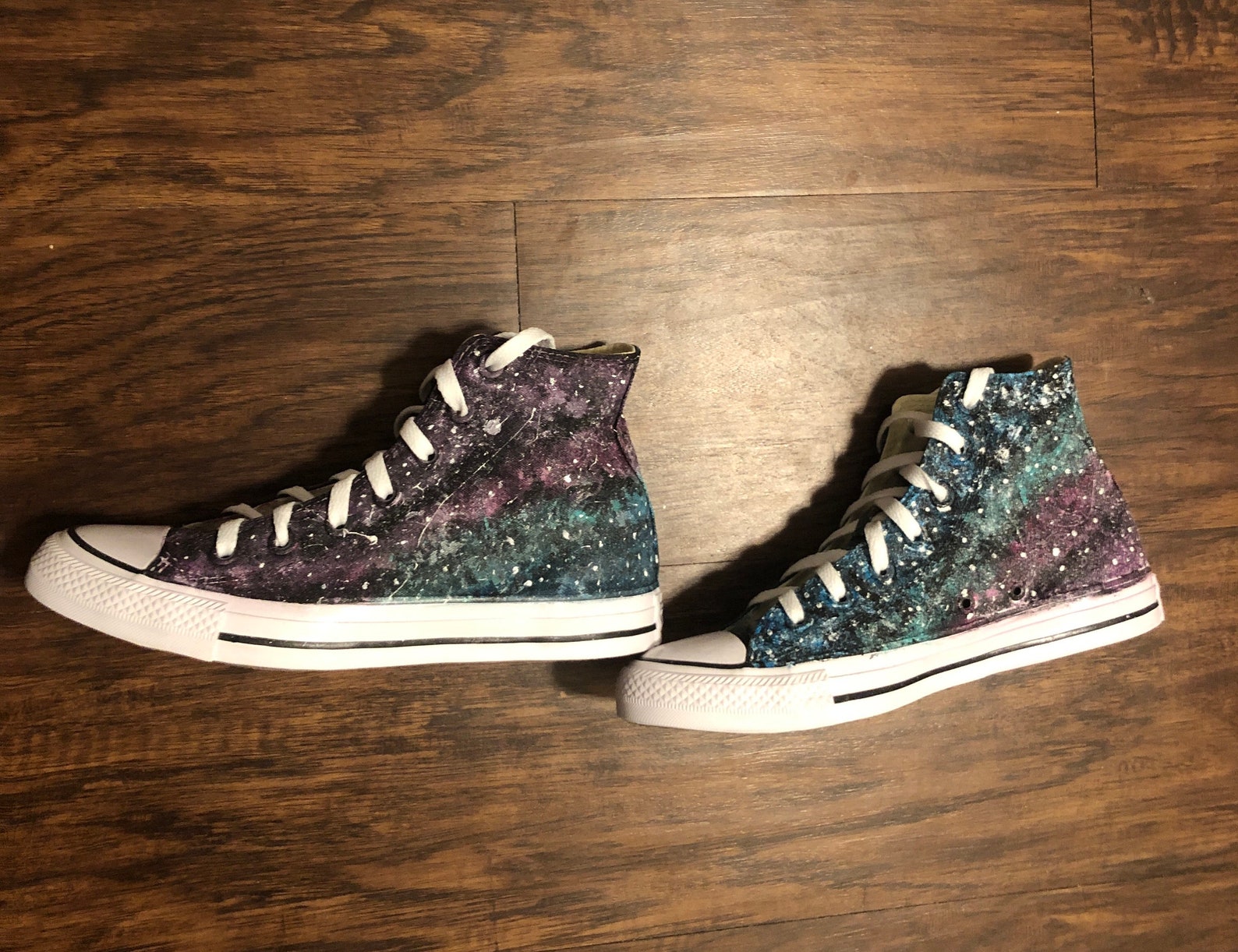 Hand Painted Galaxy Converses - Etsy