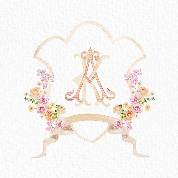 Watercolor Monogram - Etsy