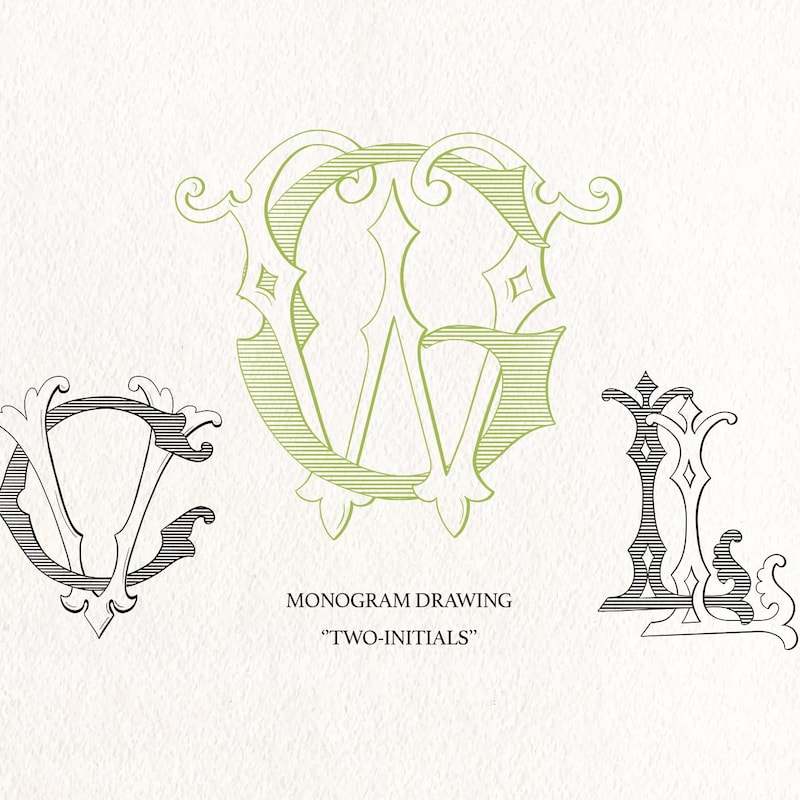 M and E Wedding Crest - Etsy