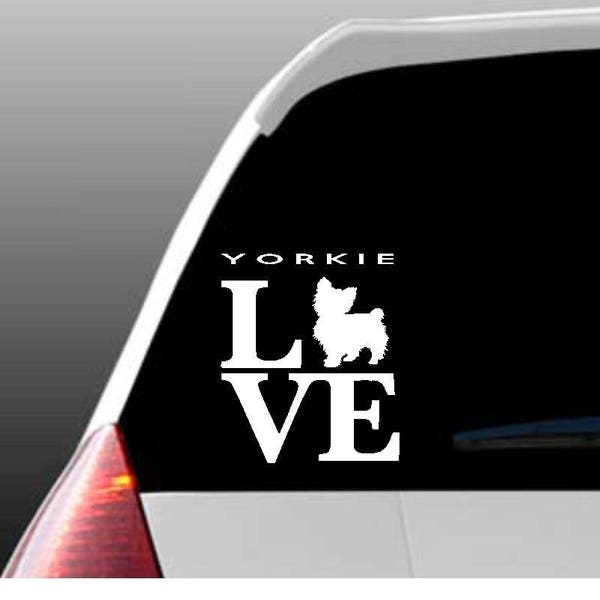 Yorkie Decal for Car - Etsy