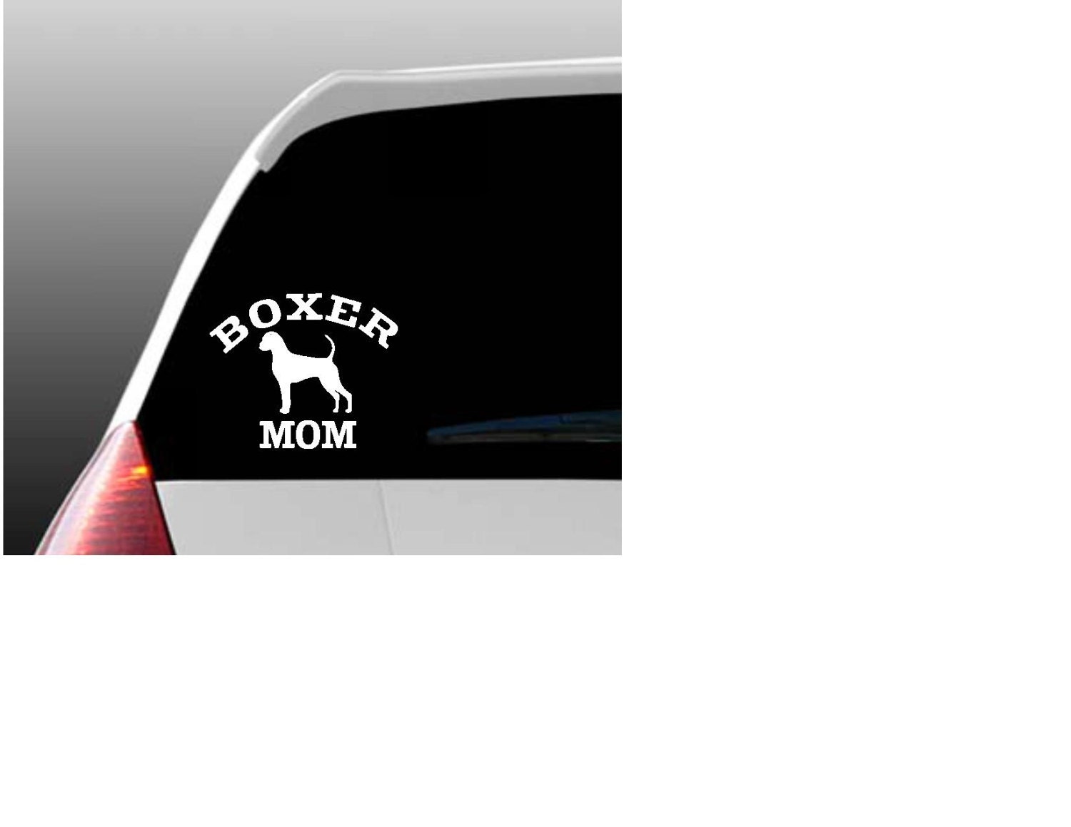 Boxer Mom/dad/parents Car Window Decal - Etsy