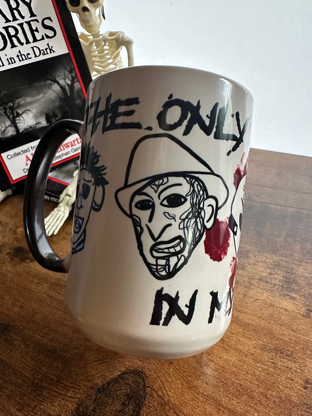 Horror Film Junkie Mug, Color Changing, Red Flag Dating, Only Toxic Men ...