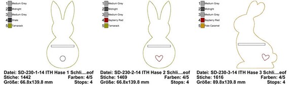 Patterns Craft Supplies & Tools 14x14 Embroidery File ITH Bunny Hideout ...
