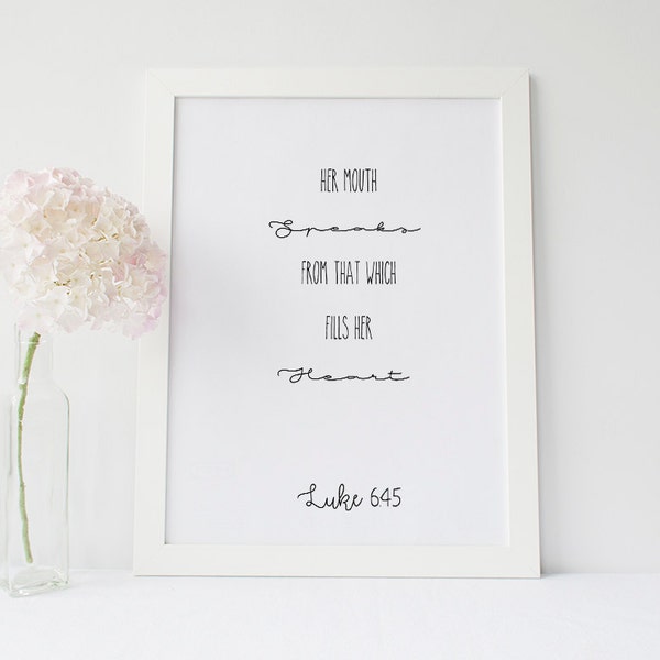 Luke 6 45 - Etsy