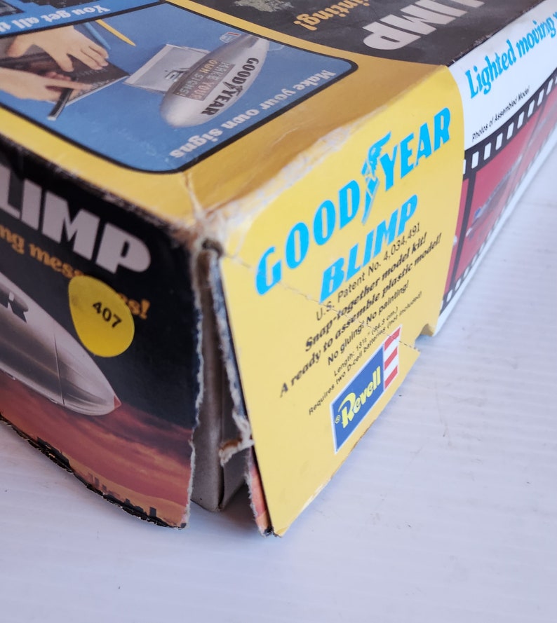 Revell Goodyear Blimp Snap Together Plastic Model Kit 1977 H-999 - Etsy