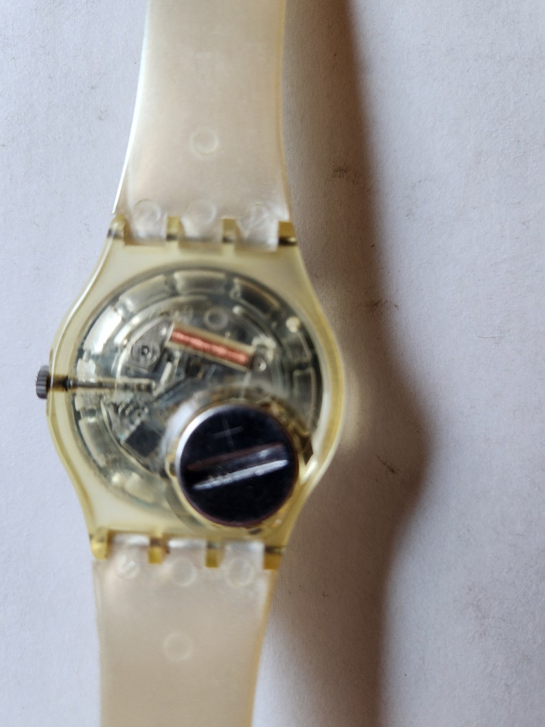 Swiss Swatch Mirrored Wristwatch With Silver Band - Etsy