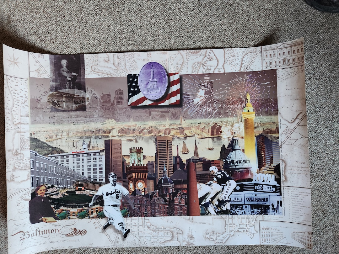 Baltimore 200th Anniversary Poster - Etsy