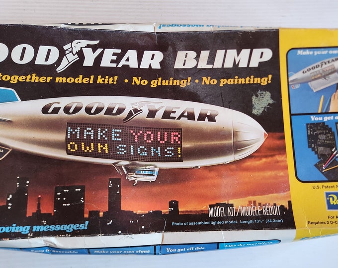 Revell Goodyear Blimp Snap Together Plastic Model Kit 1977 H-999 - Etsy