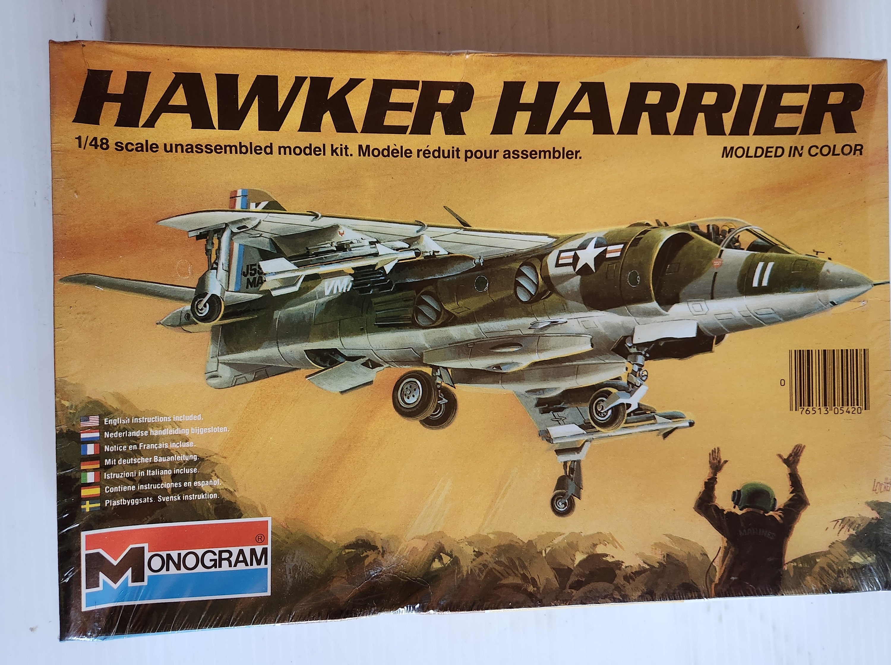 Monogram Hawker Harrier 1/48 Scale Plastic Model Kit 1981 - Etsy