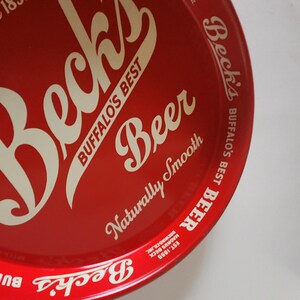 Beck's Buffalo's Best Beer Metal Beer Tray - Etsy