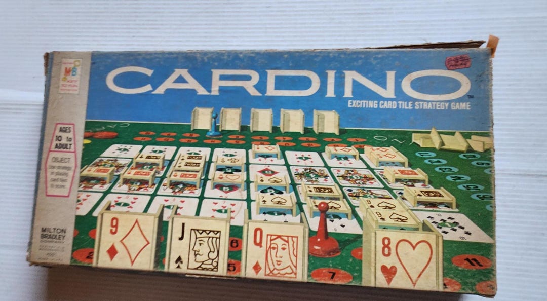 Milton Bradley Cardino Tile Strategy Game 1970 #4001 - Etsy