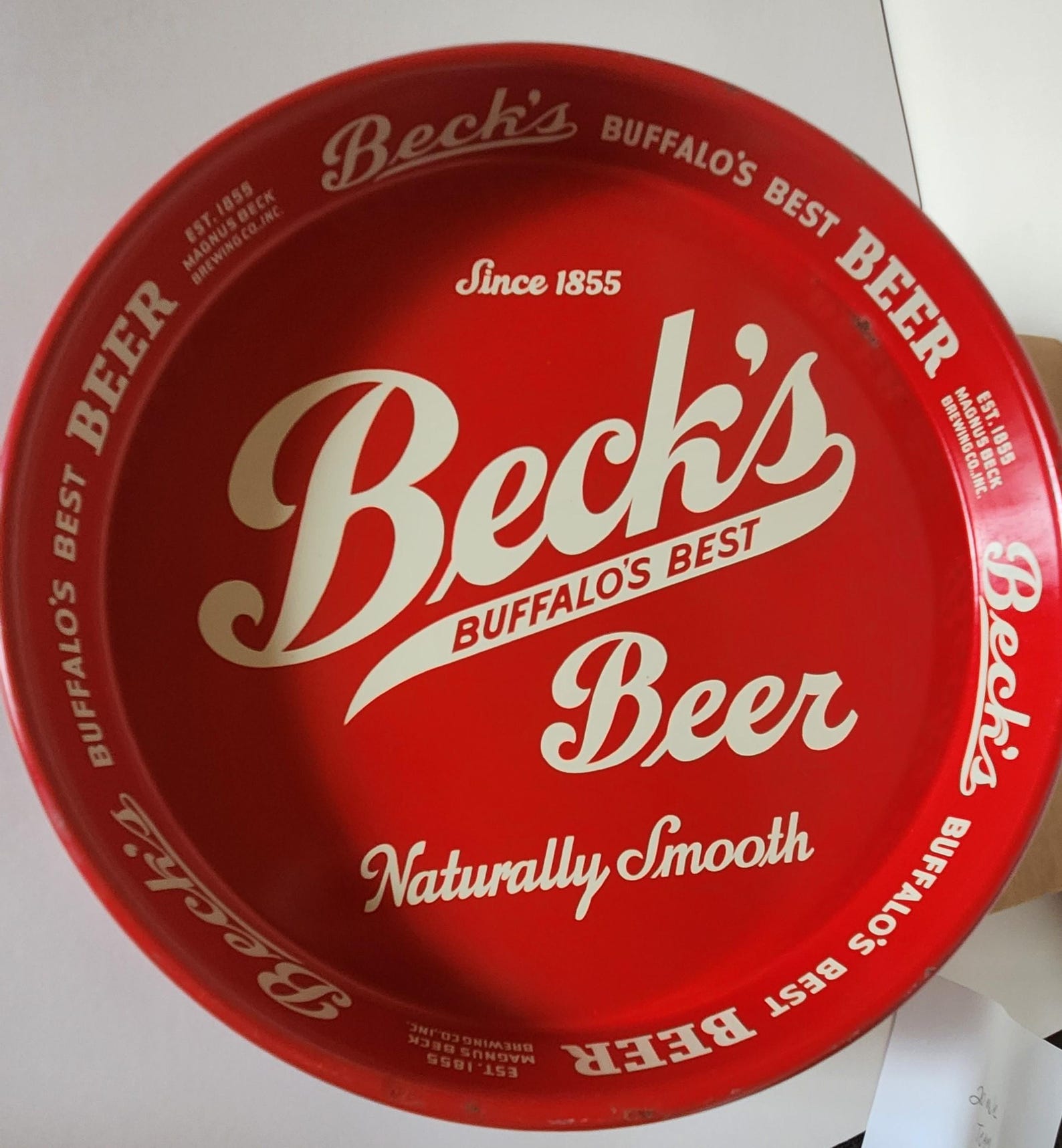Beck's Buffalo's Best Beer Metal Beer Tray - Etsy