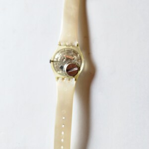 Swiss Swatch Mirrored Wristwatch With Silver Band - Etsy