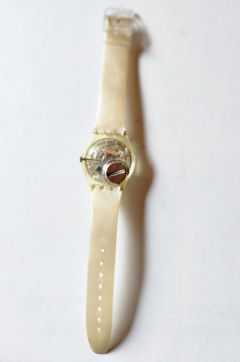 Swiss Swatch Mirrored Wristwatch With Silver Band - Etsy