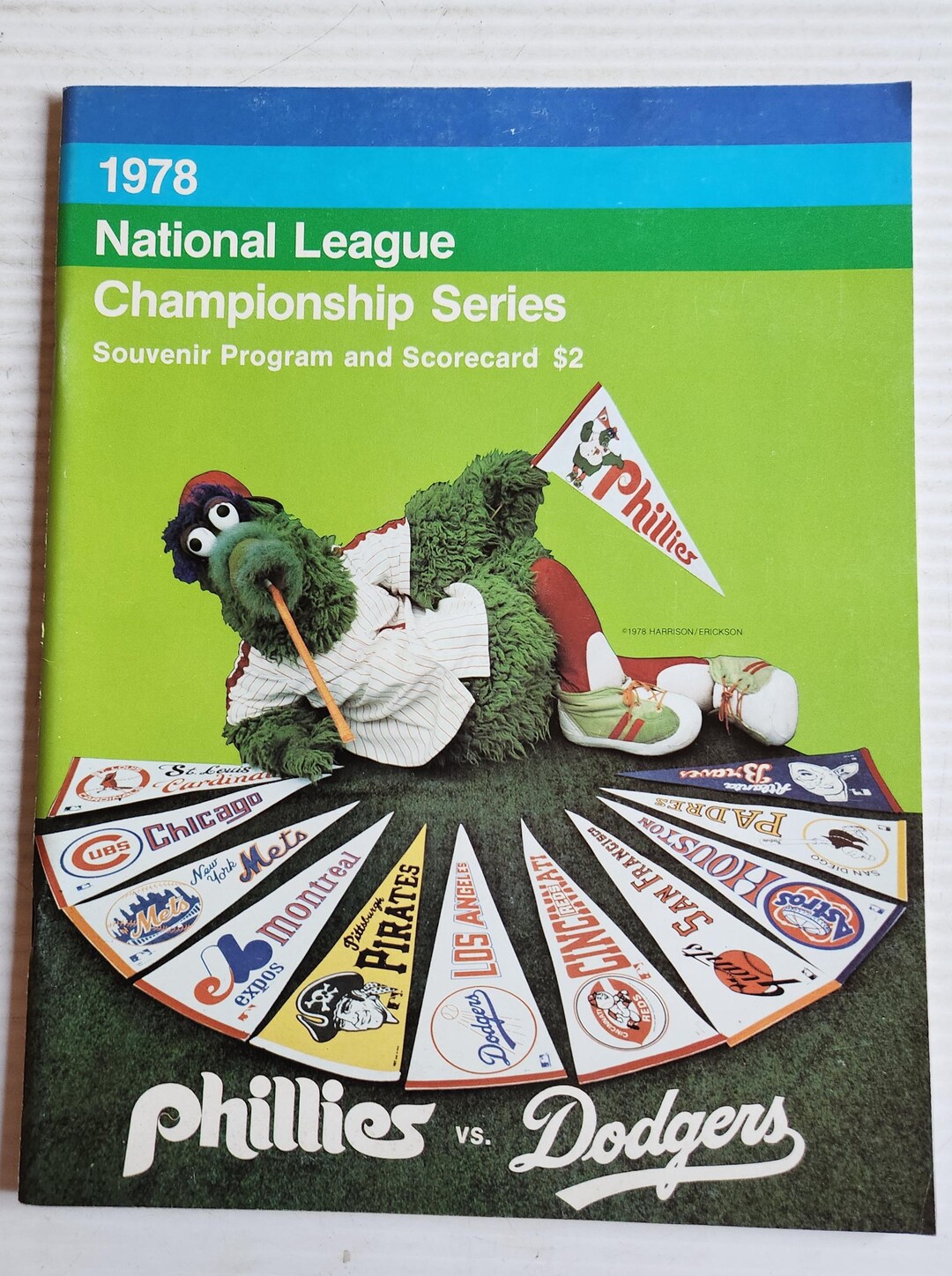 1978 NLCS Souvenir Program & Scorecard Philadelphia Vs Los Angeles - Etsy