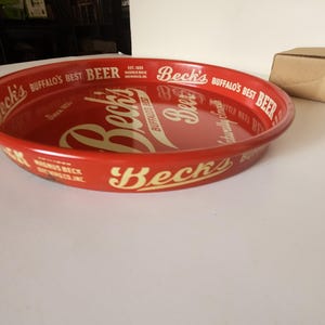 Beck's Buffalo's Best Beer Metal Beer Tray - Etsy