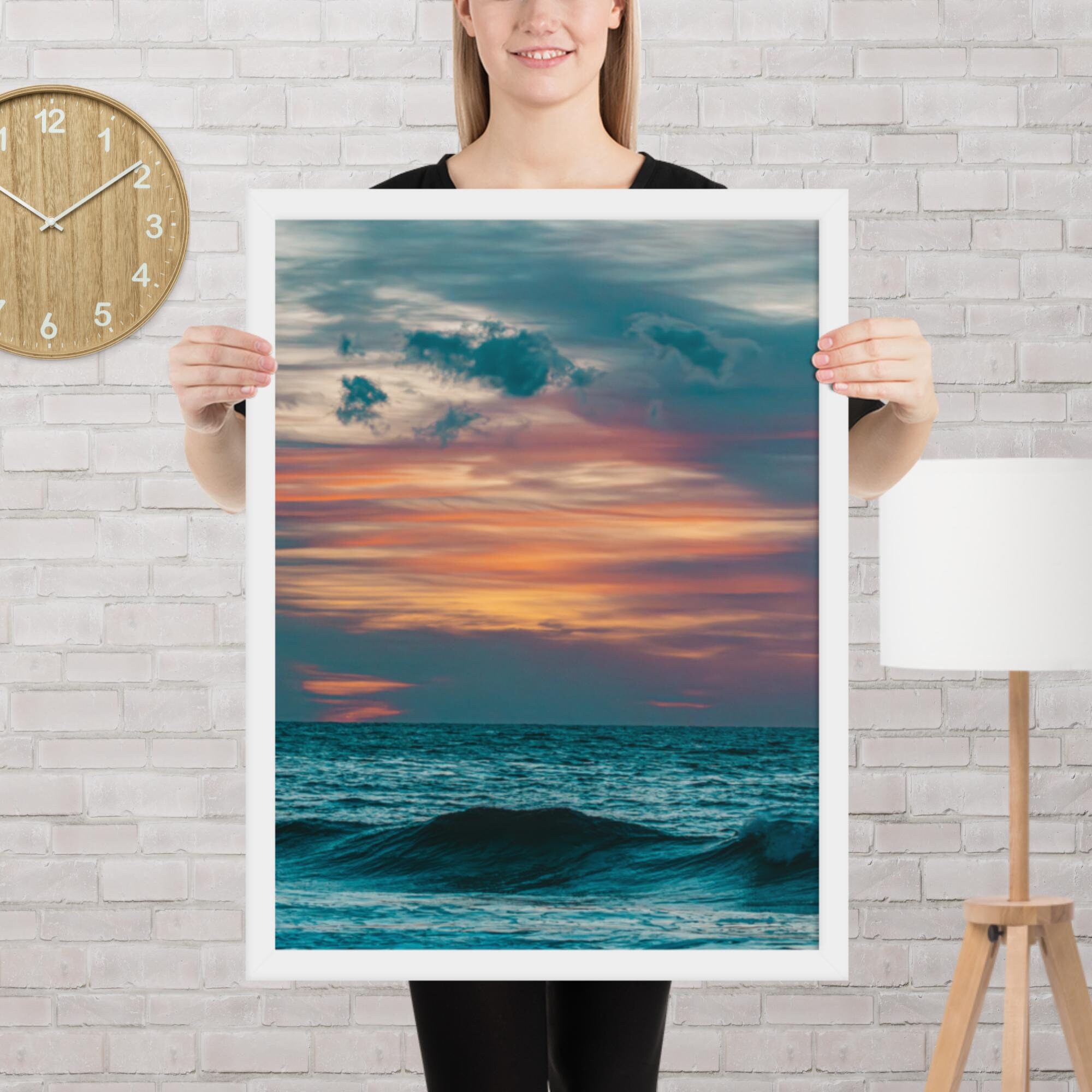 Long Branch, NJ Beach Scene Framed Photo Paper Poster - Etsy