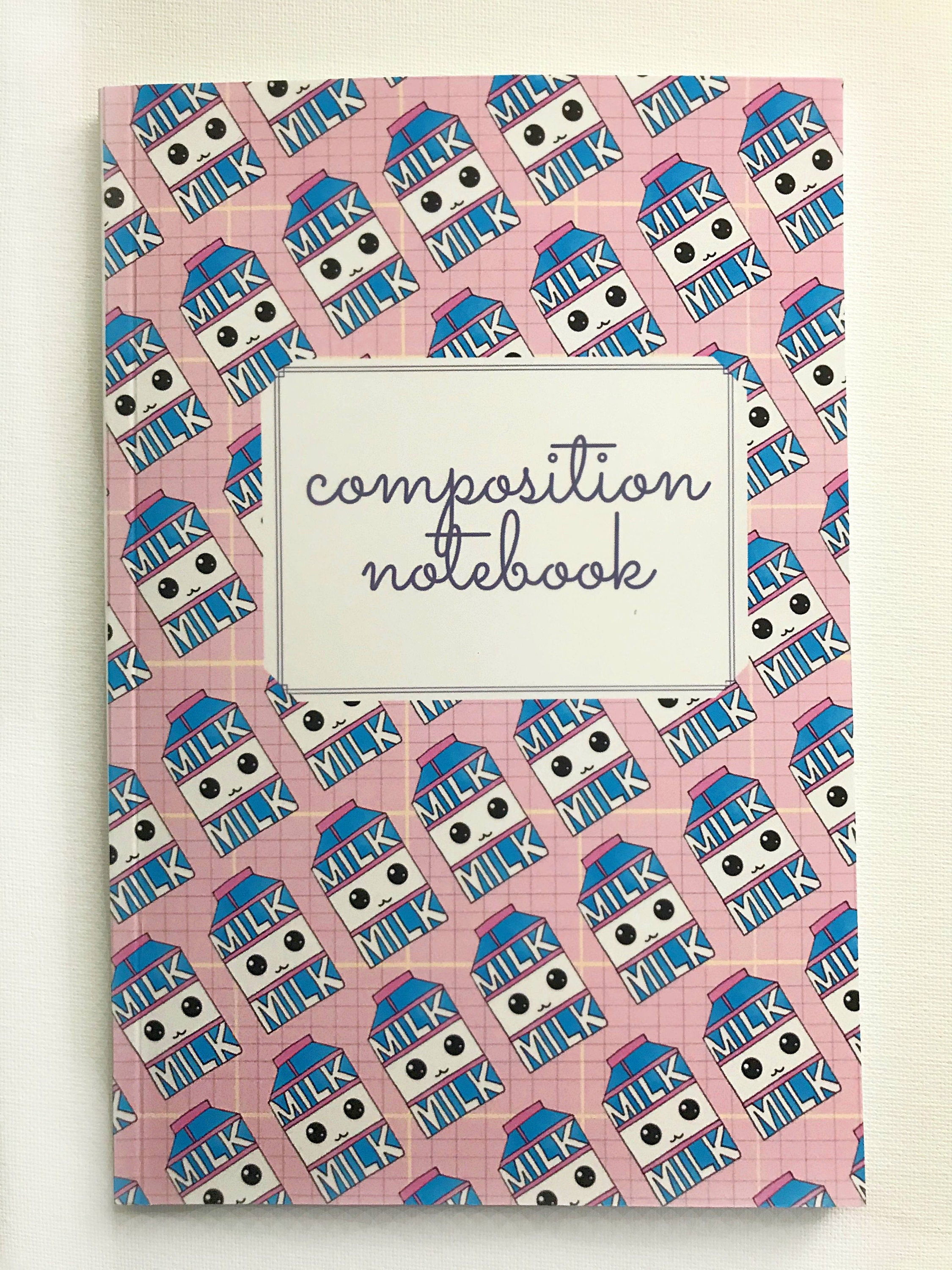 Mini-milk Kawaii Notebook 6x9 Lined Paper Notebook, Bullet Journal ...