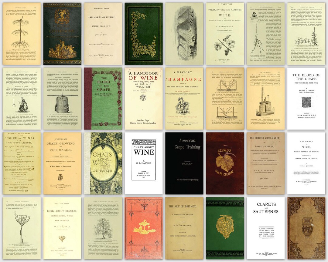 Vintage Wine Books & Magazines: Grape Culture Collection (PDF Download ...