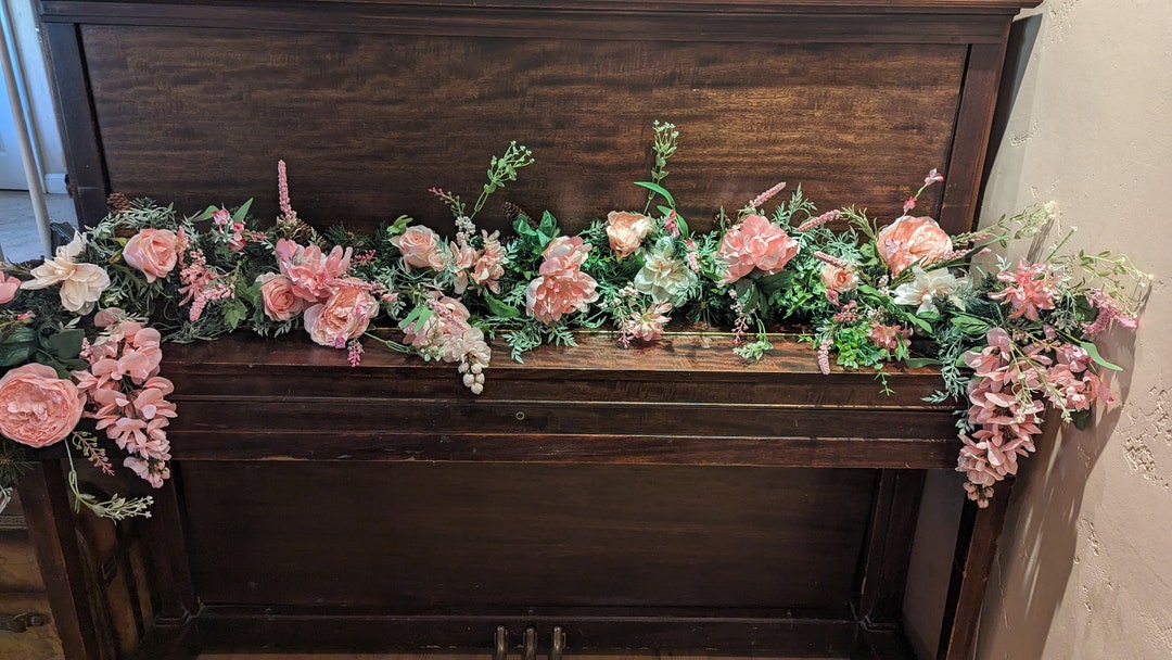 Floral Garland, Spring and Summer Mantle Garland, Door and Entrance ...