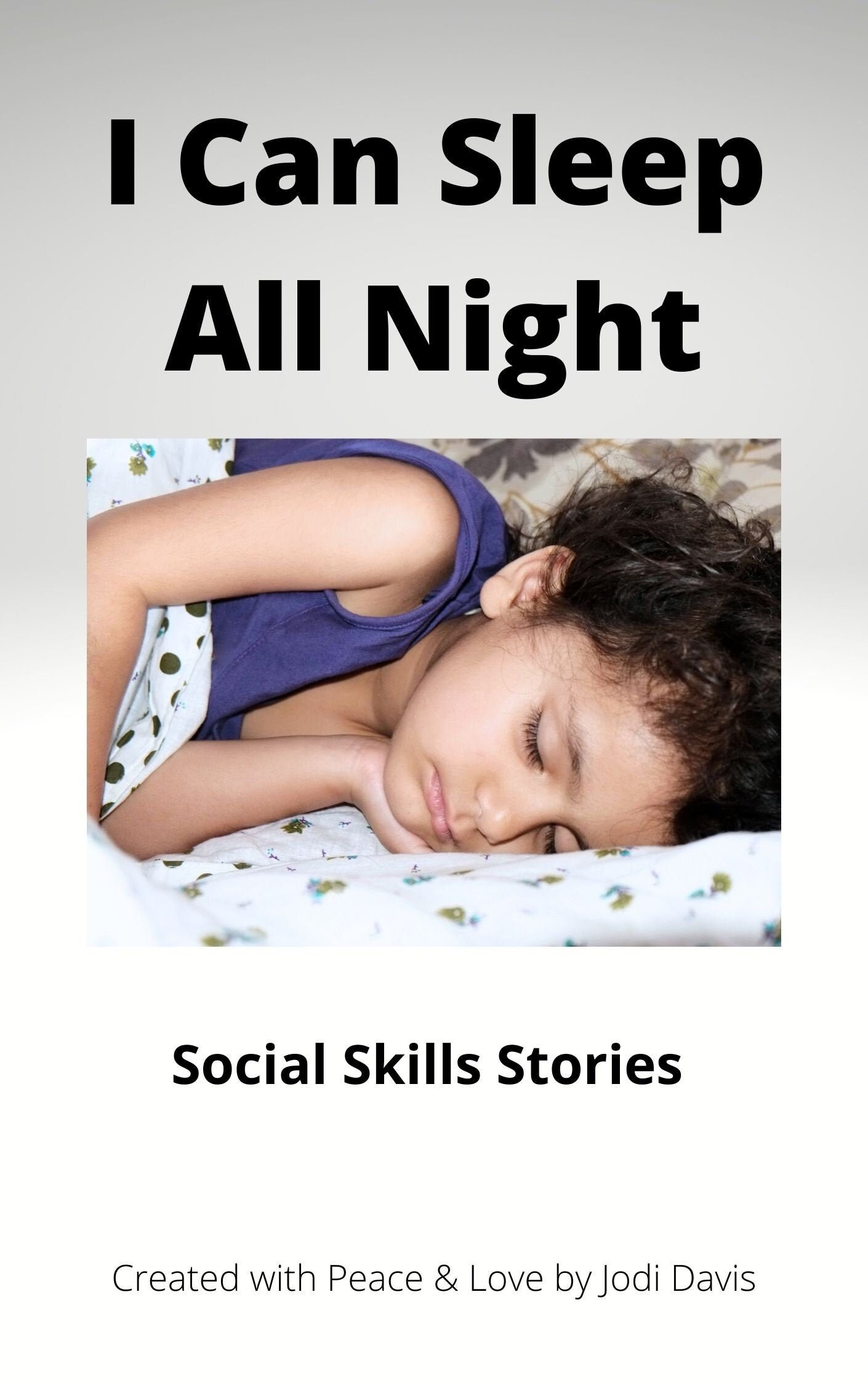 I Can Sleep All Night: Social Skills Story - Etsy