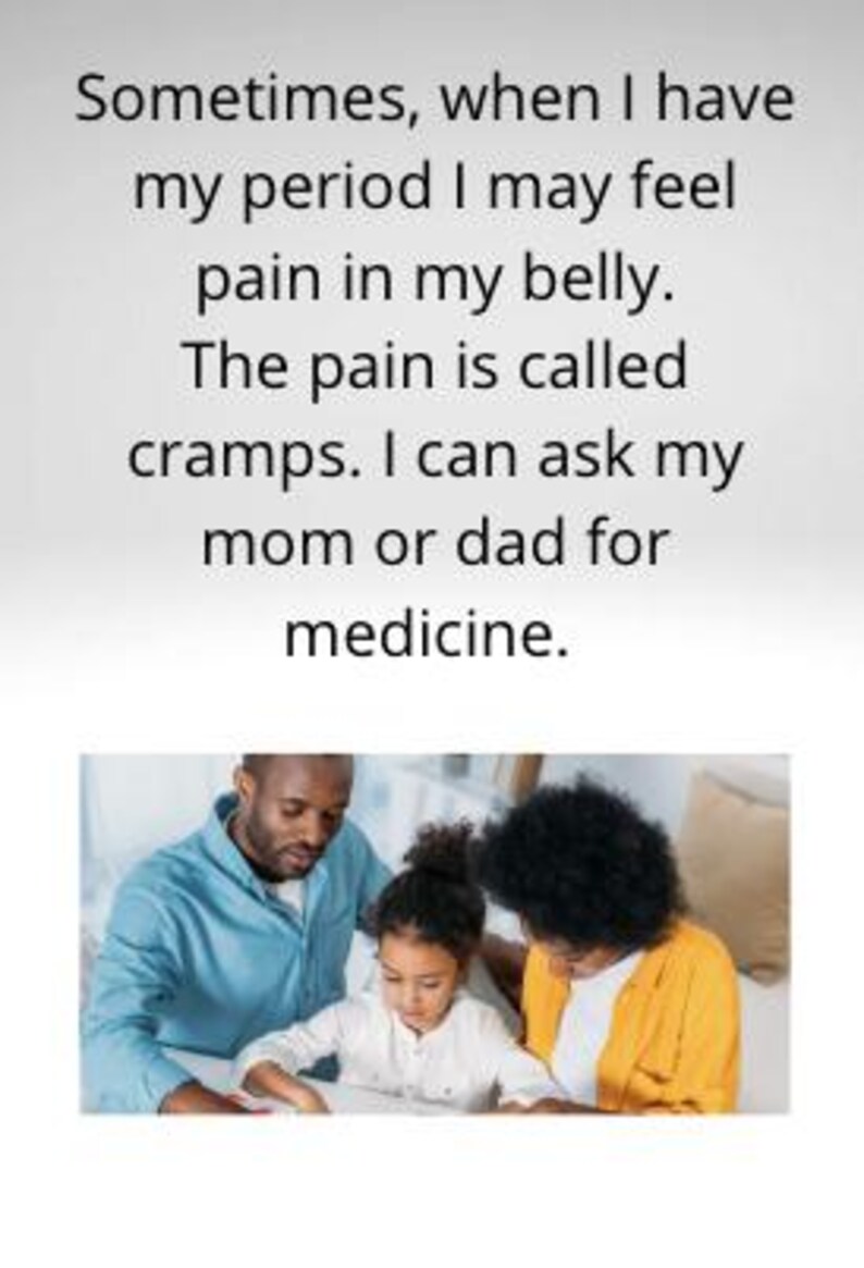 Getting My Period: Social Skills Story - Etsy