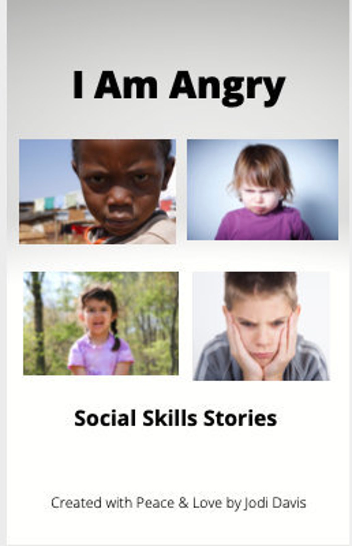 I Am Angry: Social Skills Story - Etsy