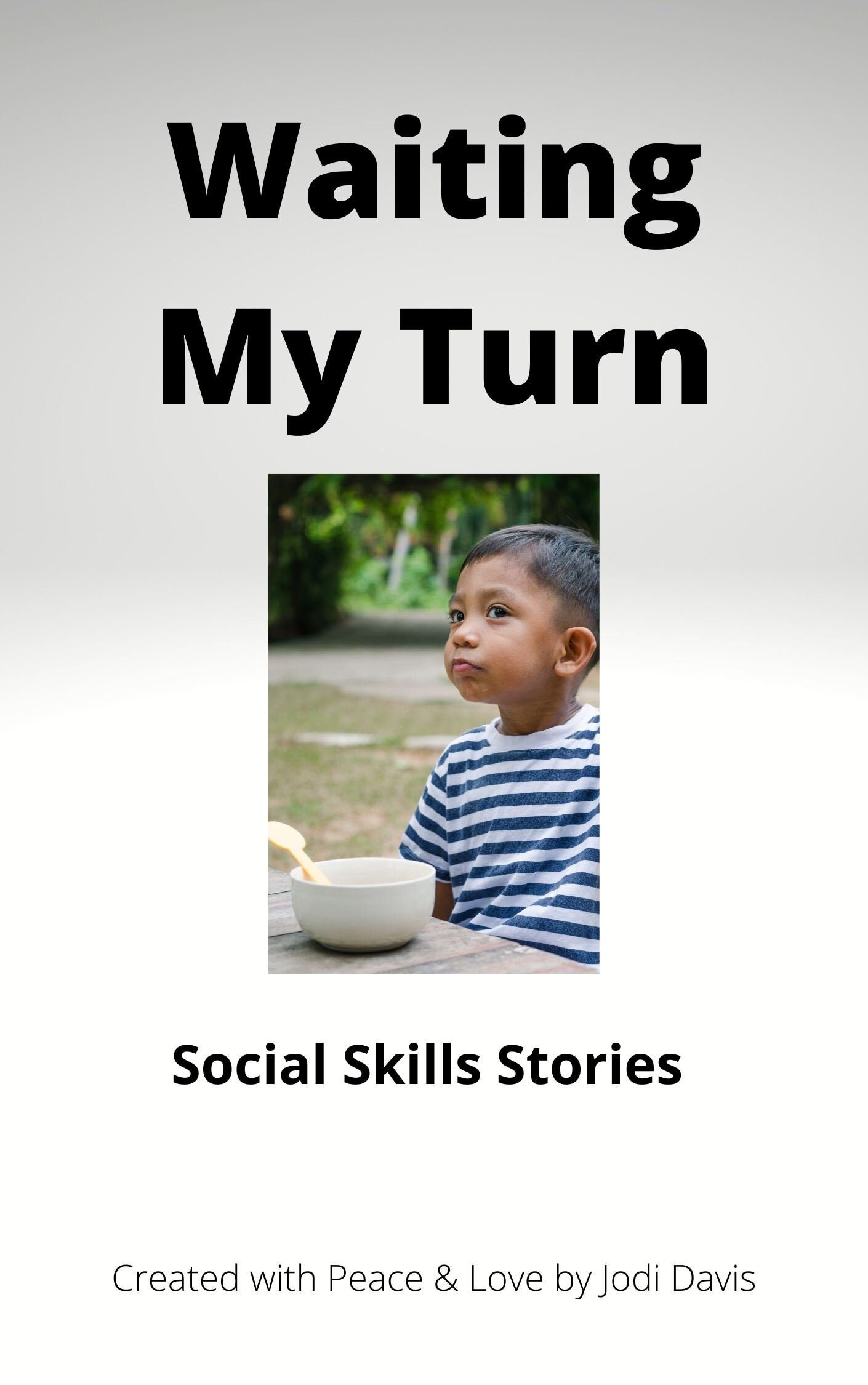 Waiting My Turn: Social Skills Story - Etsy