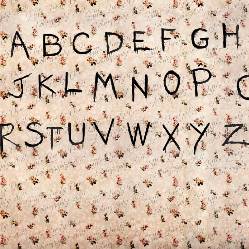 Strangers Things Alphabet Wall - Etsy