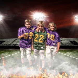 Football Background Bundle*football Team Photo*digital Backdrop*sports ...
