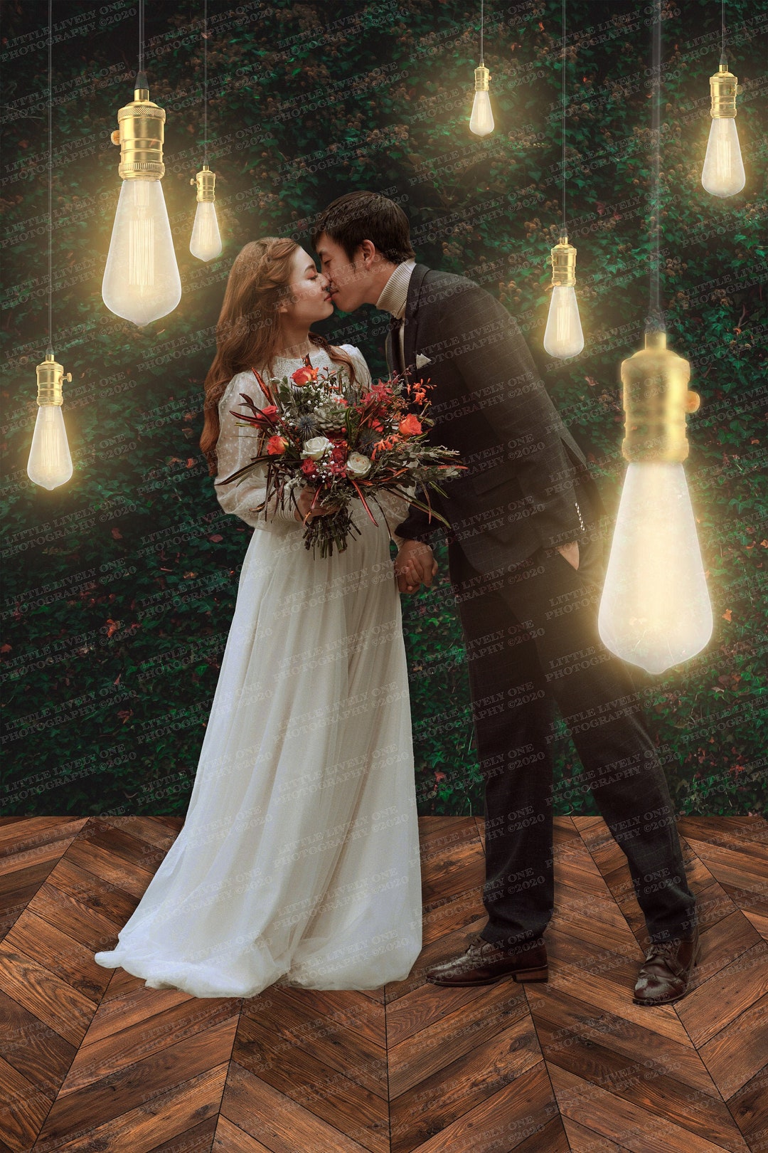 Digital Background, Wedding Background, Ivy Wall Background, Light ...