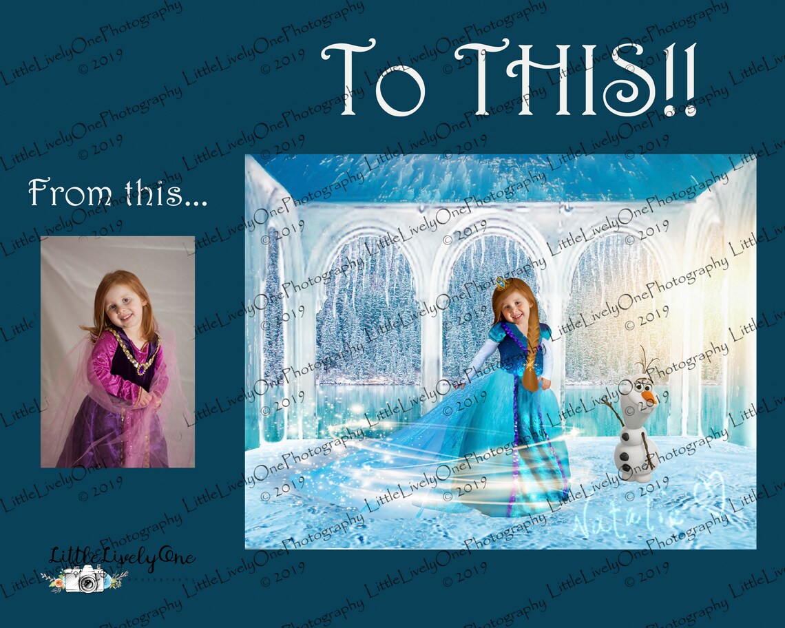 Frozen Inspired Background Snow Background Princess - Etsy
