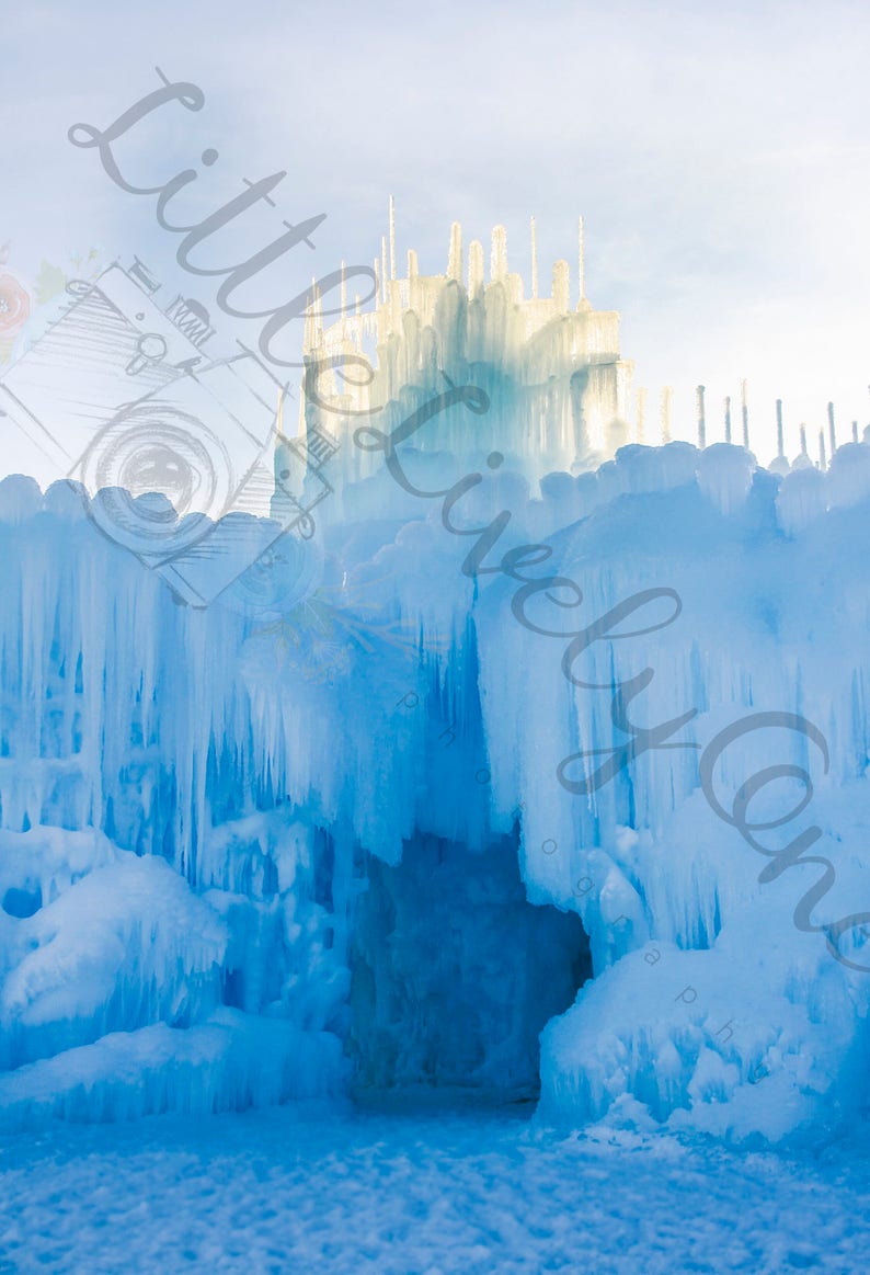 Winter background Snow background Princess background | Etsy