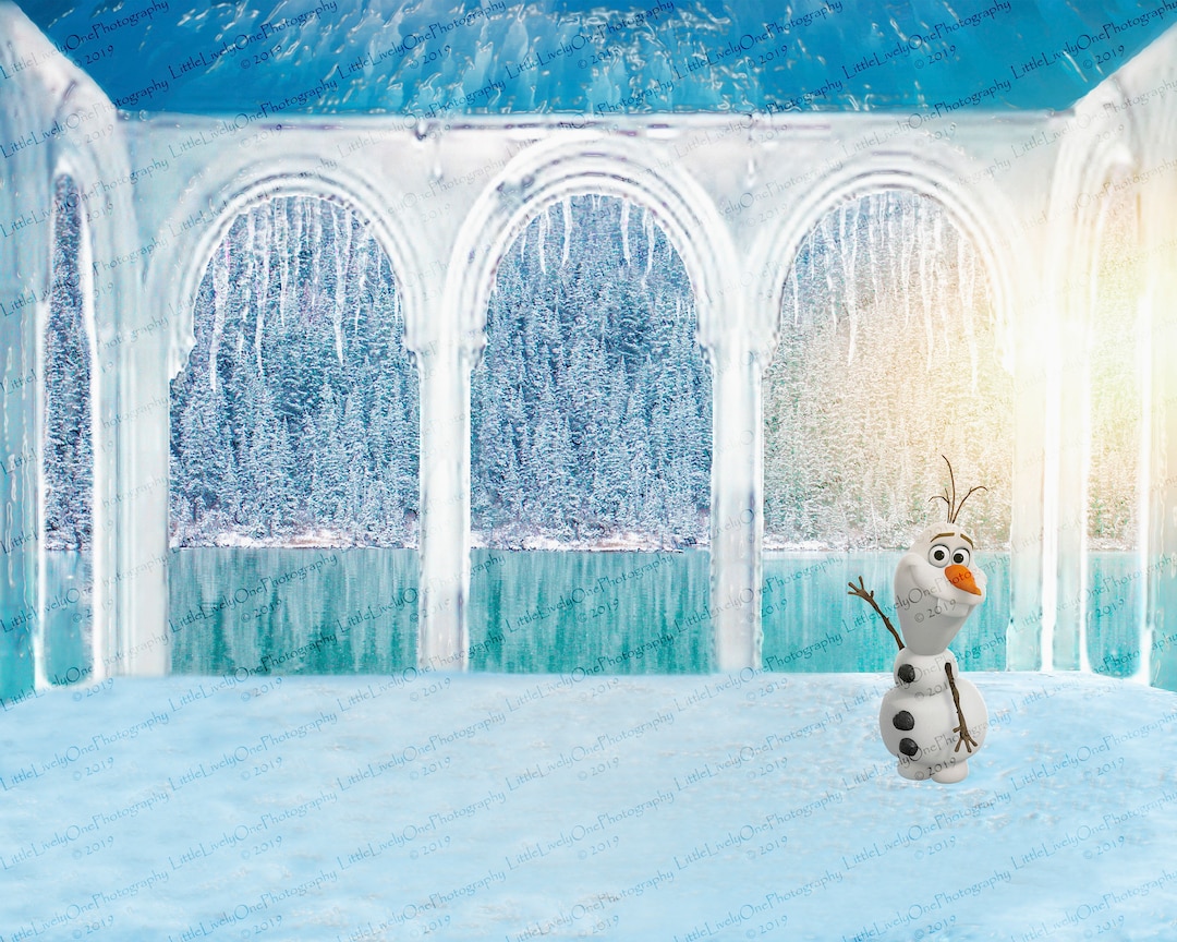 Frozen Inspired Background * Snow Background * Princess Background ...