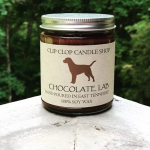 Chocolate Lab Soy Candle Gift for Dog Lover - Etsy