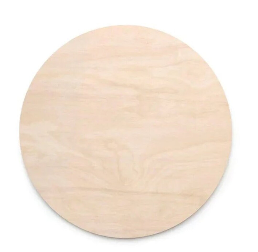 18" Birch Circle Project Panel 1/2" Thick - Etsy