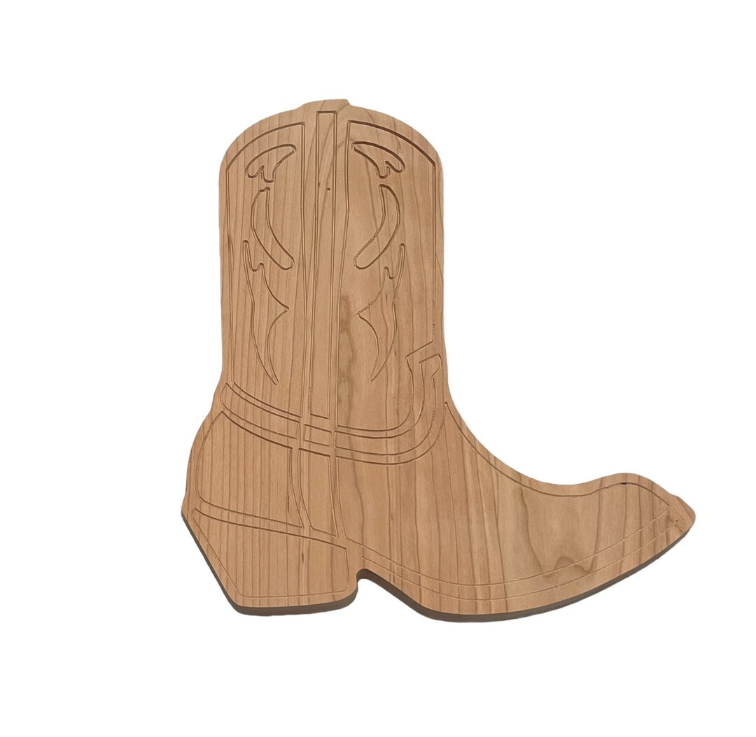 Cowboy Boot Cutting Board - Etsy