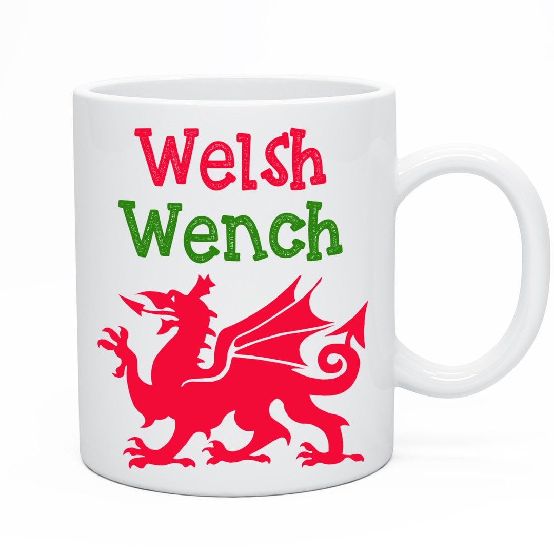 Wales Welsh Novelty Ceramic Mug Welsh Wench Dragon Design - Etsy UK
