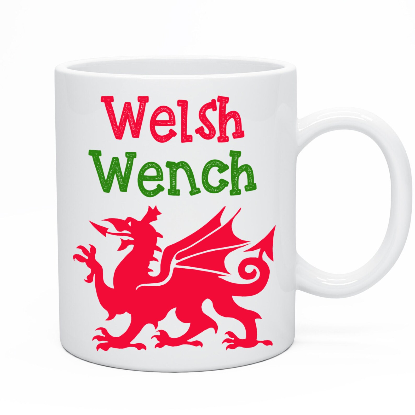 Wales Welsh Novelty Ceramic Mug Welsh Wench Dragon Design | Etsy