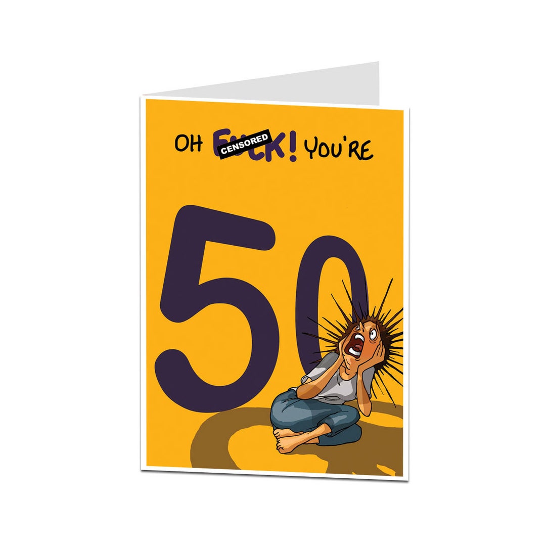 50th Birthday Card. 50 Card. 50th Birthday Card Women Her - Etsy