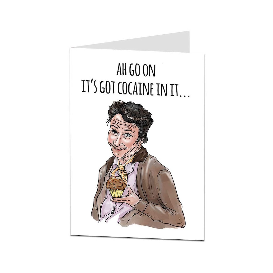 Funny Birthday Card, Father Ted, Mrs Doyle, Cool Quirky Design for Men ...